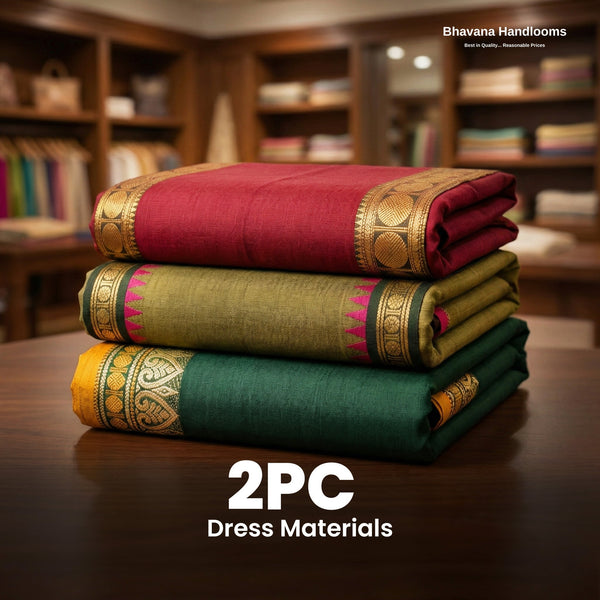 2PC Dress Materials – Bhavana Handlooms
