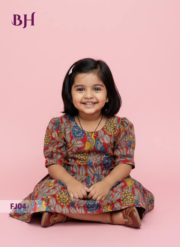 Red Color Cotton Printed Baby Frocks – Latest Kids Wear Collection | B ...
